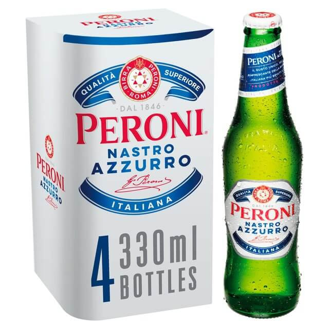 Peroni Lager 330ml NRB 4 Pack – AFT DrinksCash & Carry