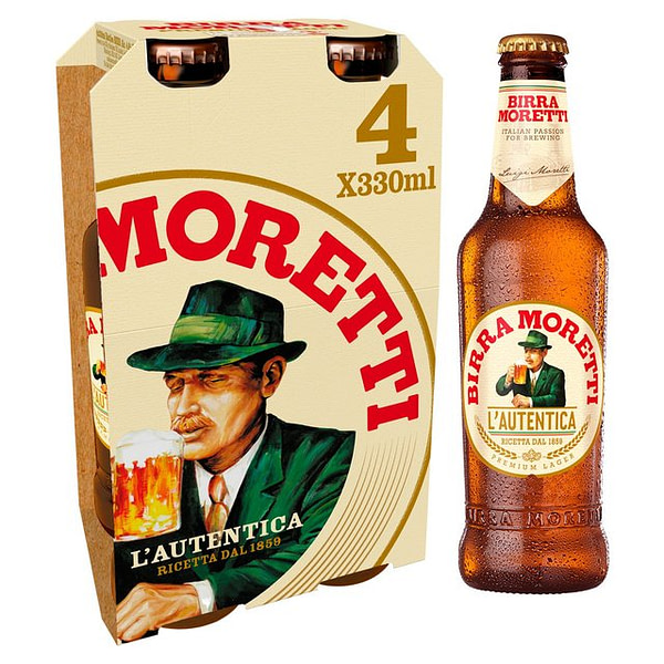 Birra Moretti Lager 330ml NRB 4 Pack – AFT DrinksCash & Carry